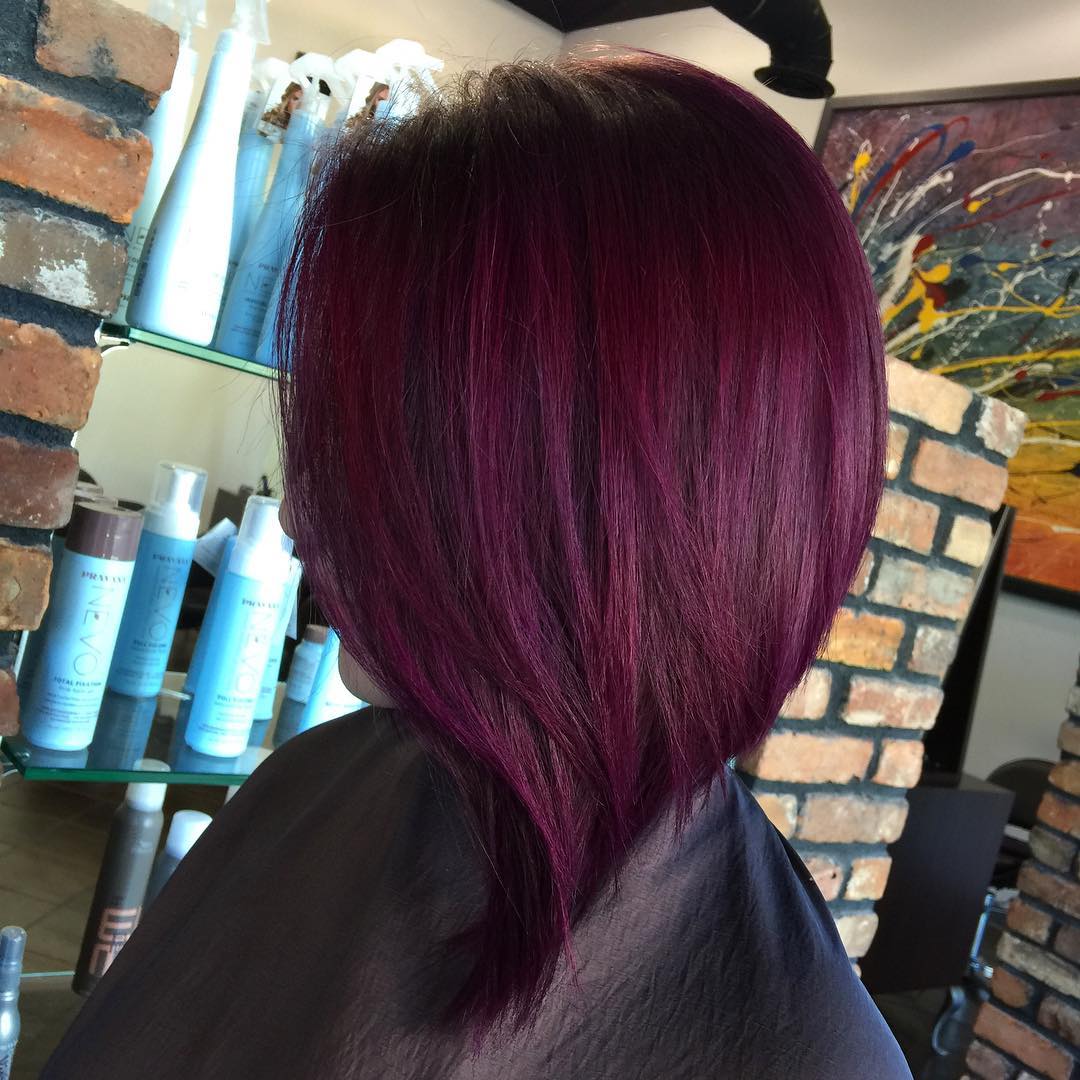 20 idées de couleurs de cheveux prune pour votre prochaine cure de ...